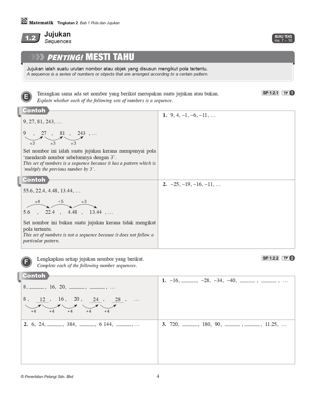 Modul Galus KSSM 2025 Matematik / Mathematics Tingkatan 2 — Pelangi Books