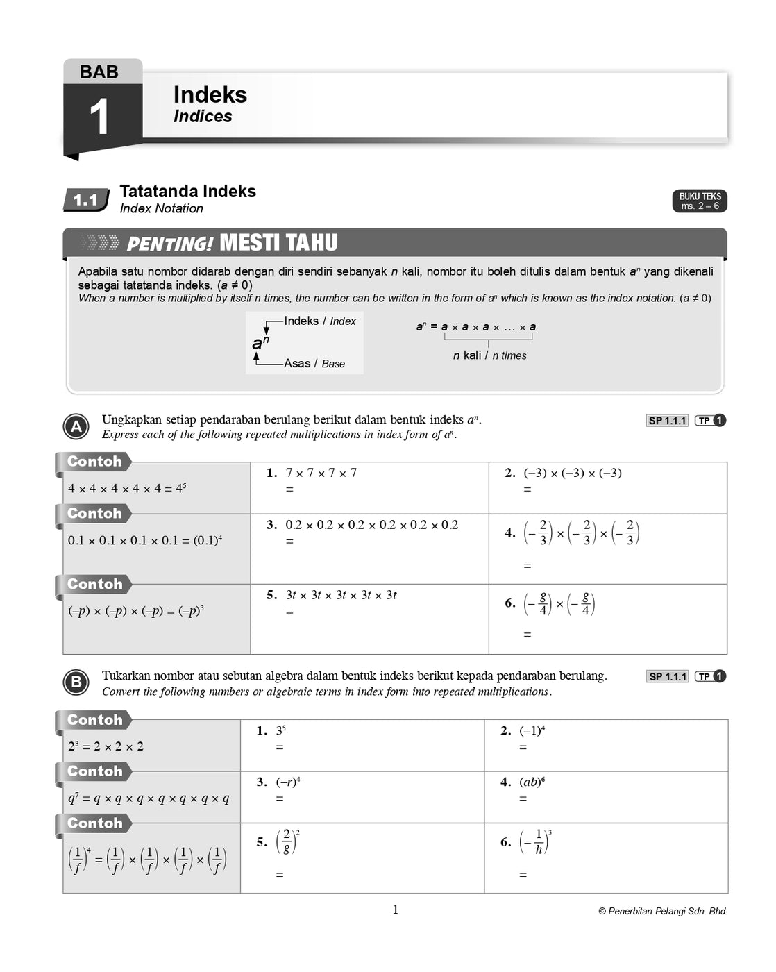 Modul Galus KSSM 2025 Matematik / Mathematics Tingkatan 3 — Pelangi Books