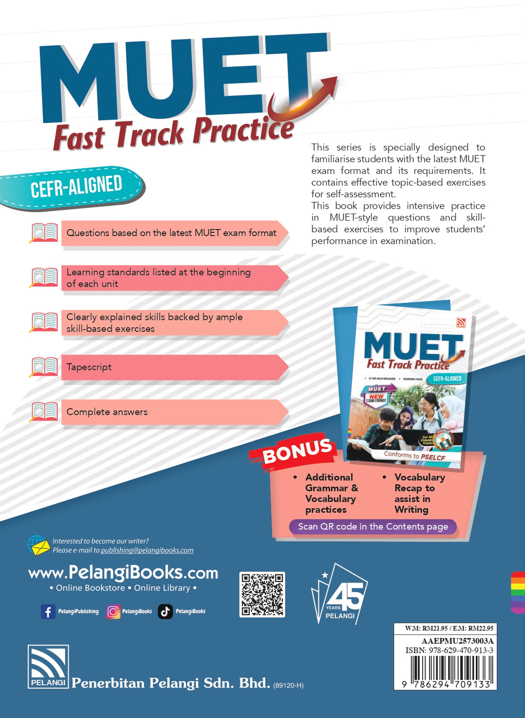 MUET Fast Track Practice 2025 — Pelangi Books
