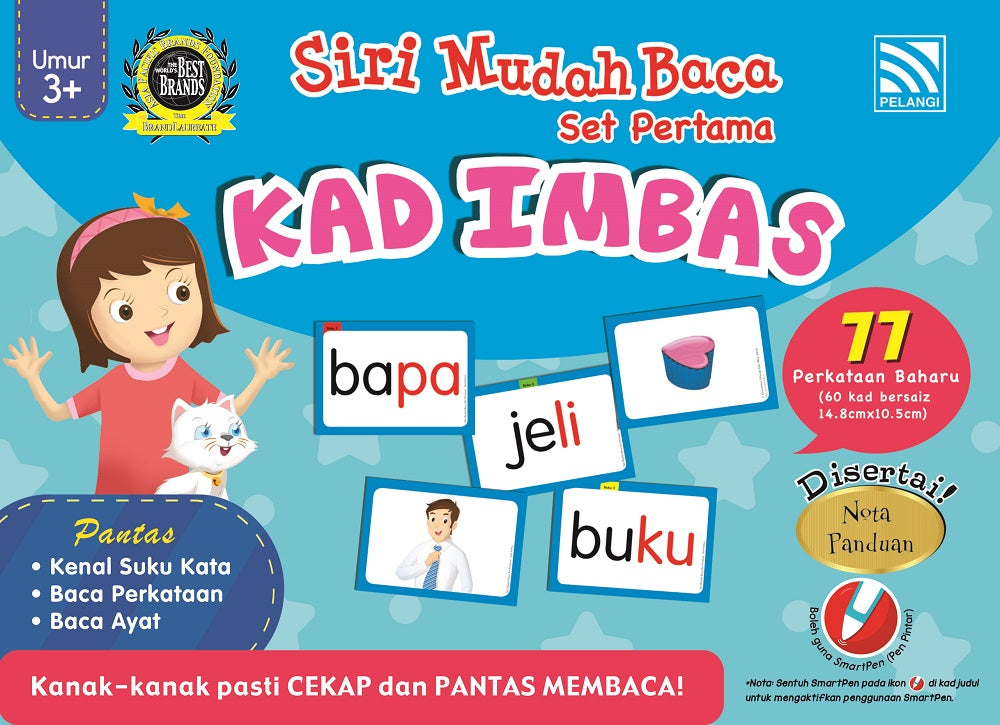 Siri Mudah Baca Set Pertama Kad Imbas (Smartpen Edition) — Pelangi Books
